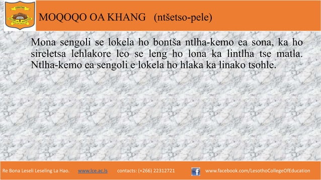 Moqoqo | PPTX
