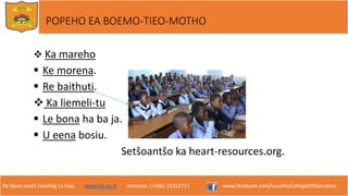 Seboleli sa boemo | PPTX