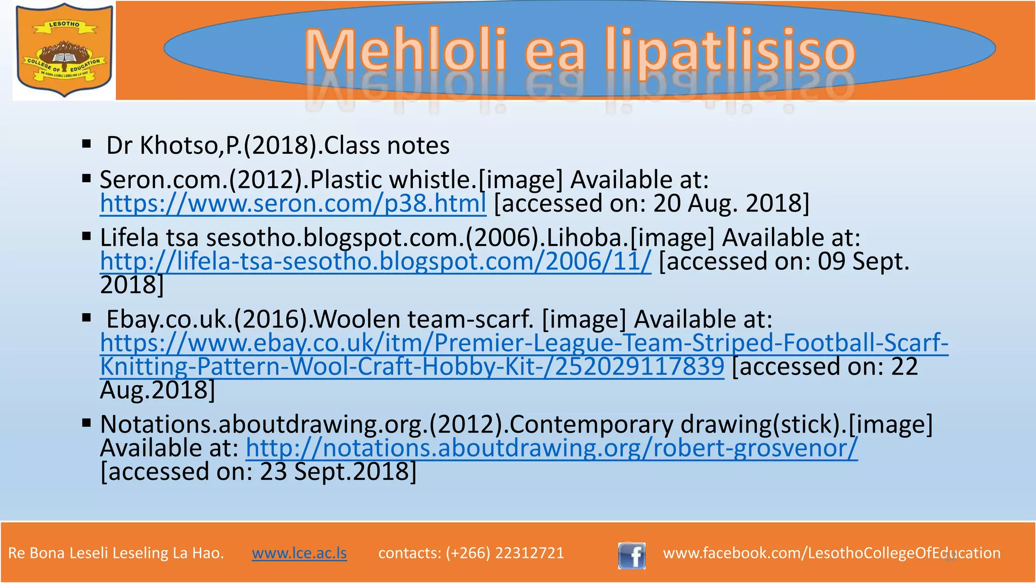 Mohobelo oa seleribe | PPT