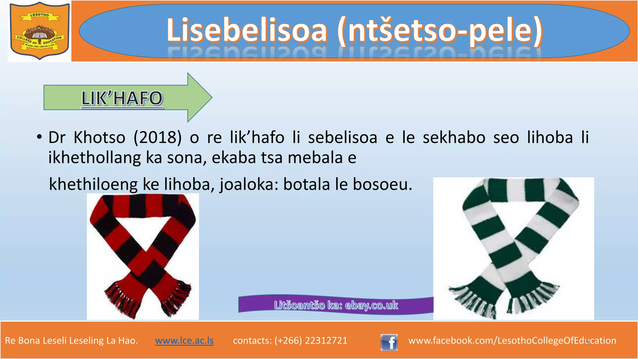 Mohobelo oa seleribe | PPT