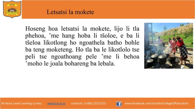 mokete oa balimo | PPTX