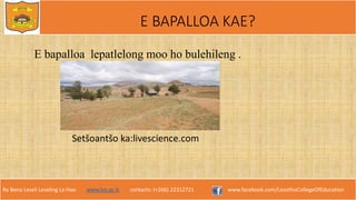 PAPALI EA LESOKOANA | PPTX