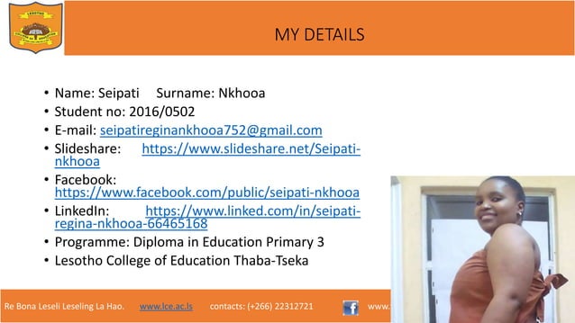 LEBOLLO LA SESOTHO LA BASHEMANE | PPTX