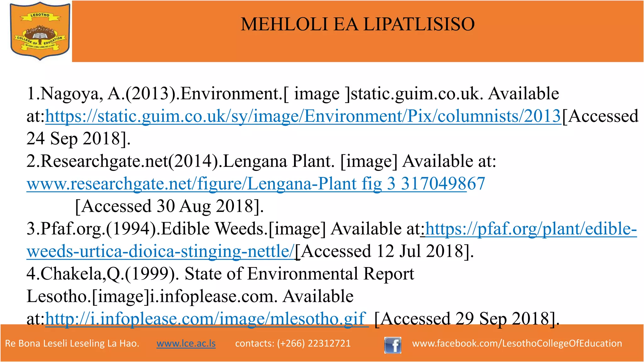 Meriana ea Sesotho e phekolang | PPTX