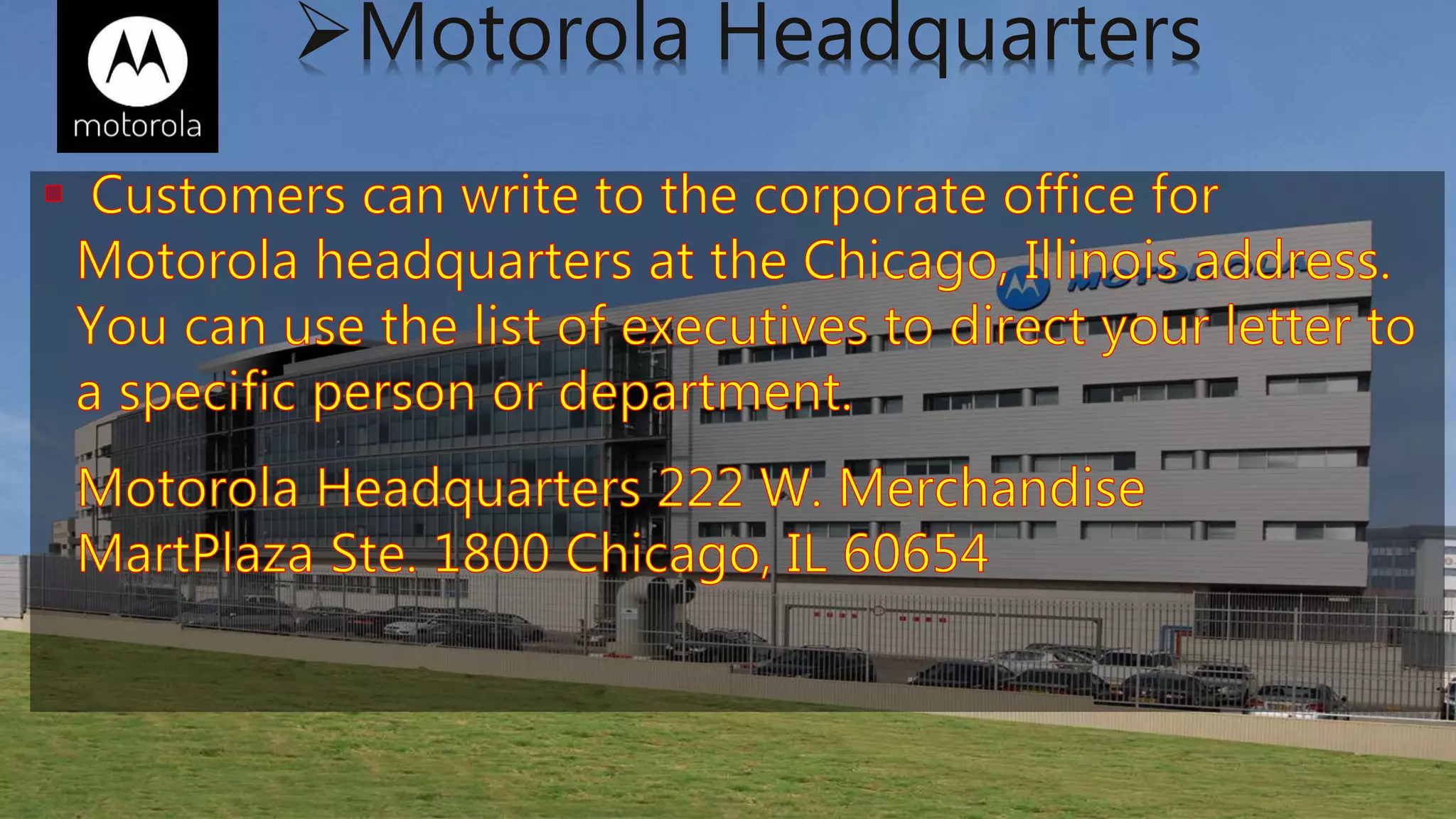 Presentation on motorola | PPTX