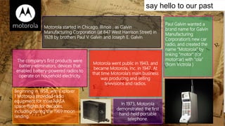 Presentation on motorola | PPTX