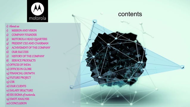 Presentation on motorola | PPTX