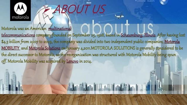 Presentation on motorola | PPTX