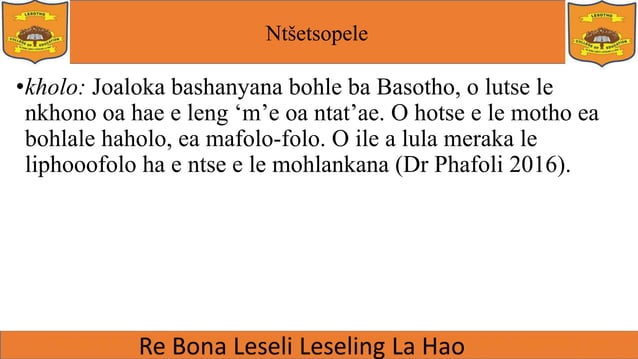 NALANE EA APOLLO NTABANYANE | PPTX