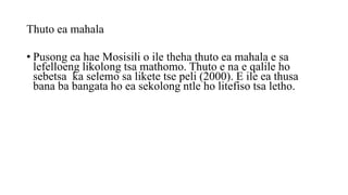 Nalane ea Bethuel Pakalitha Mosisili [2018 0492][1] | PPT