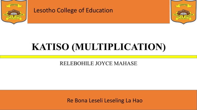 Katiso (Multiplication) | PPT