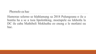 NALANE EA PAKALITHA BETHUEL MOSISILI | PPTX