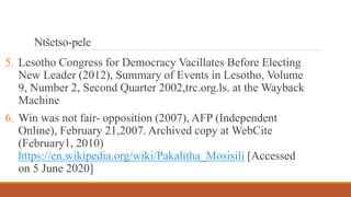 NALANE EA PAKALITHA BETHUEL MOSISILI | PPTX