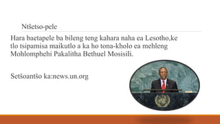 NALANE EA PAKALITHA BETHUEL MOSISILI | PPTX