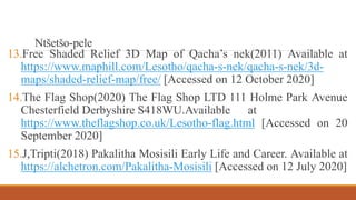 NALANE EA PAKALITHA BETHUEL MOSISILI | PPTX