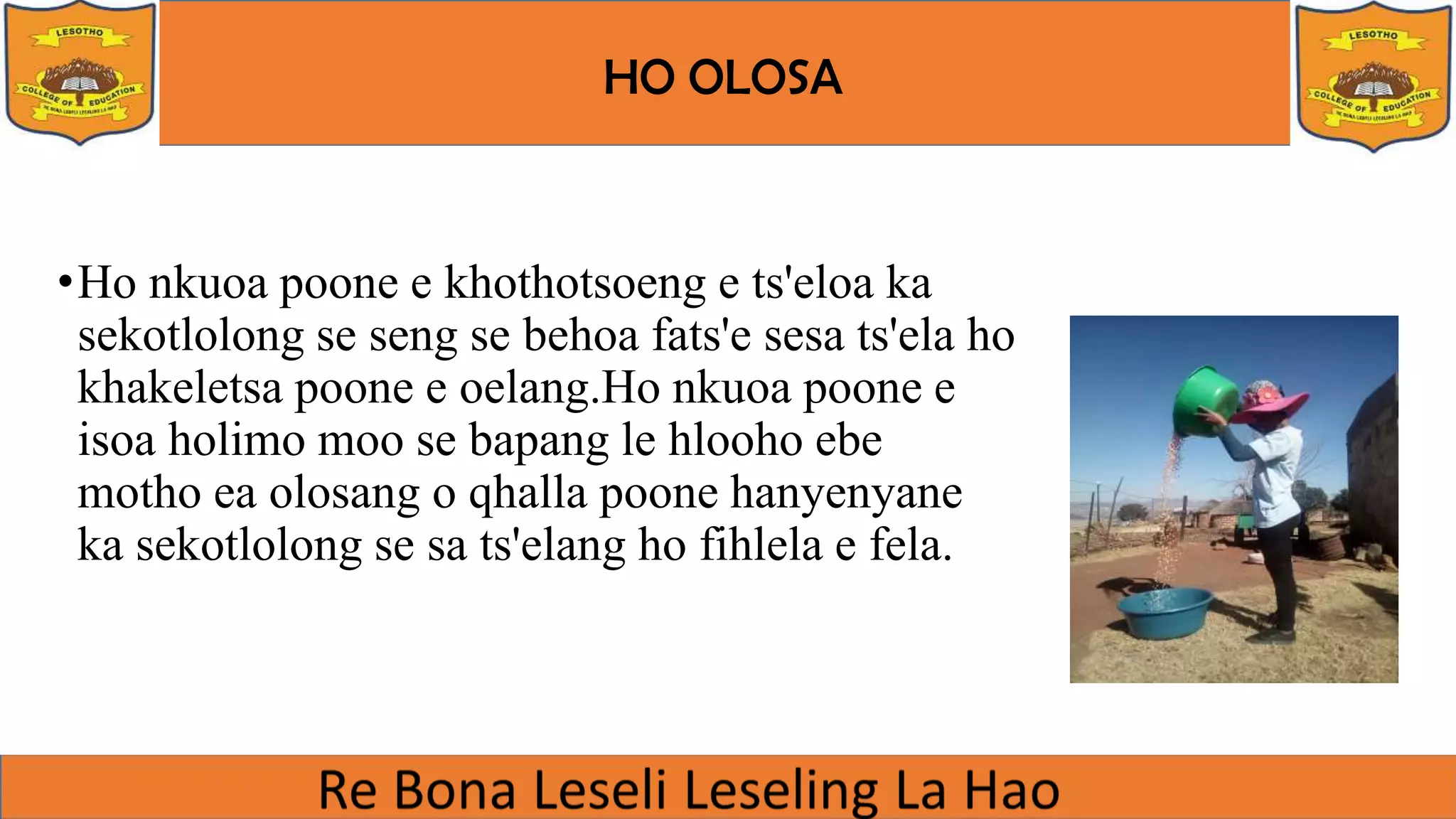 Mesebetsi ea basali ba Basotho | PPTX