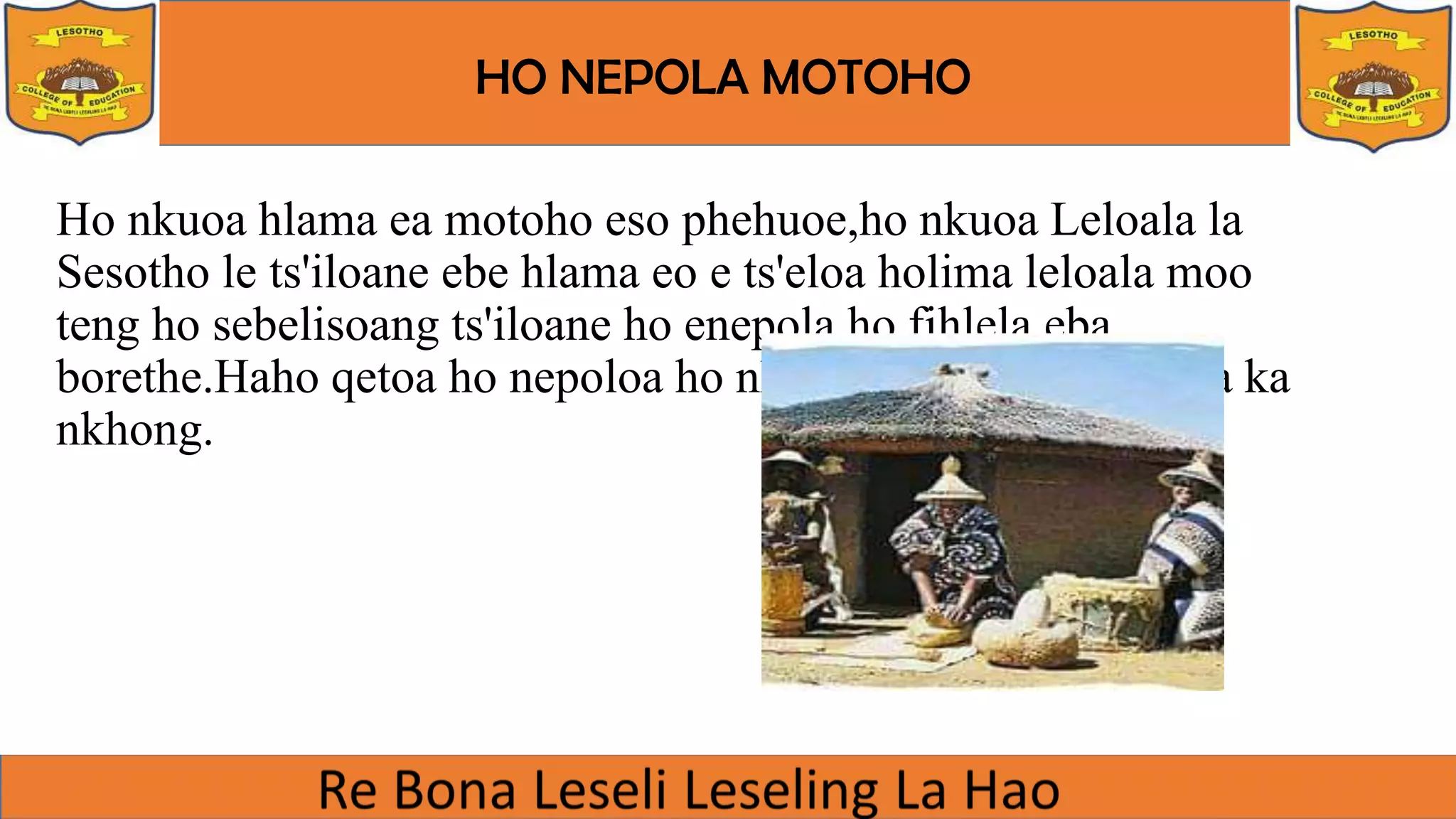 Mesebetsi ea basali ba Basotho | PPTX