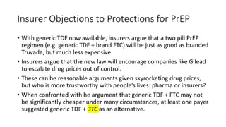 HIV Treatment and Prevention Access: Drug Pricing and Cost ...