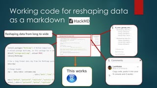 Reshaping data in R | PPT