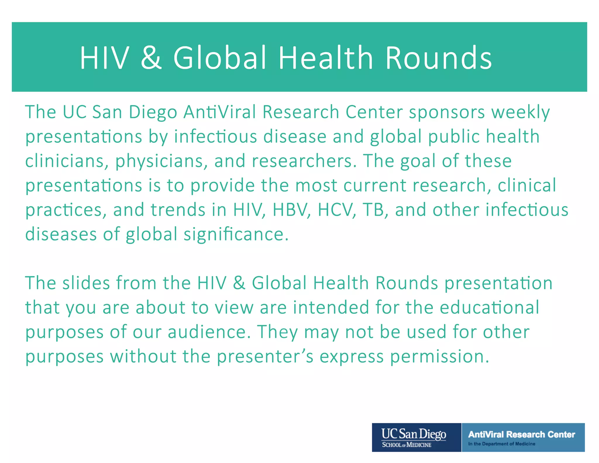 Universal HIV and Hepatitis C Testing in the UCSD Emergency Departments ...
