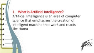 Artificial Intelligence Short Question and Answer | PPTX