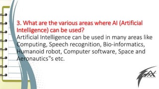 Artificial Intelligence Short Question and Answer | PPTX