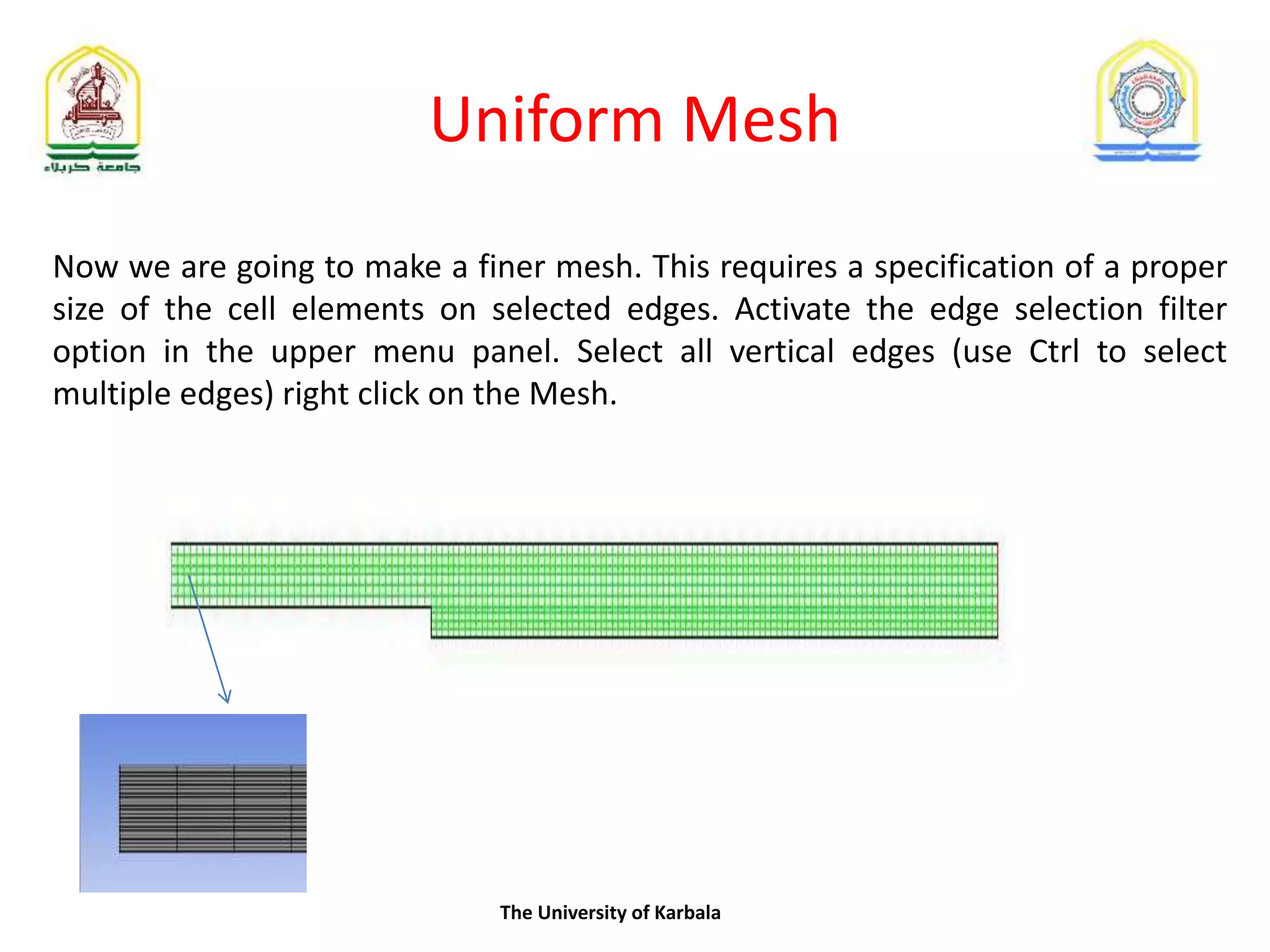 Laminar flow over backward-facing step (2D) simulation | PPTX