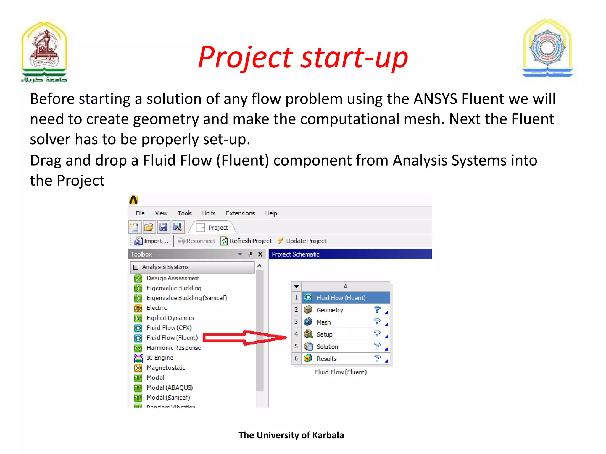 Laminar flow over backward-facing step (2D) simulation | PPTX
