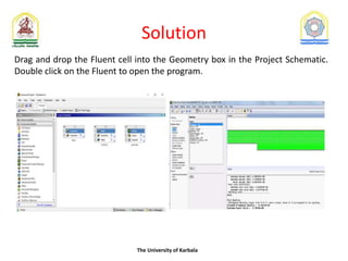 Laminar flow over backward-facing step (2D) simulation | PPTX