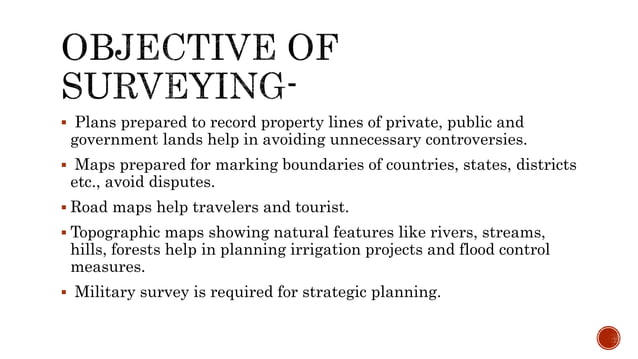 Introduction to surveying | PPTX | 3-D Graphics | Computer Software and ...