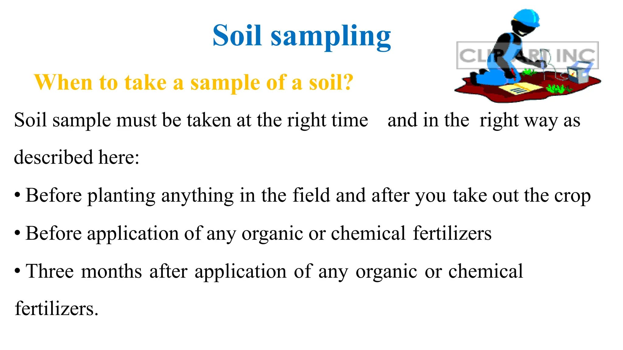 Soil sampling analysis for various technique | PPTX