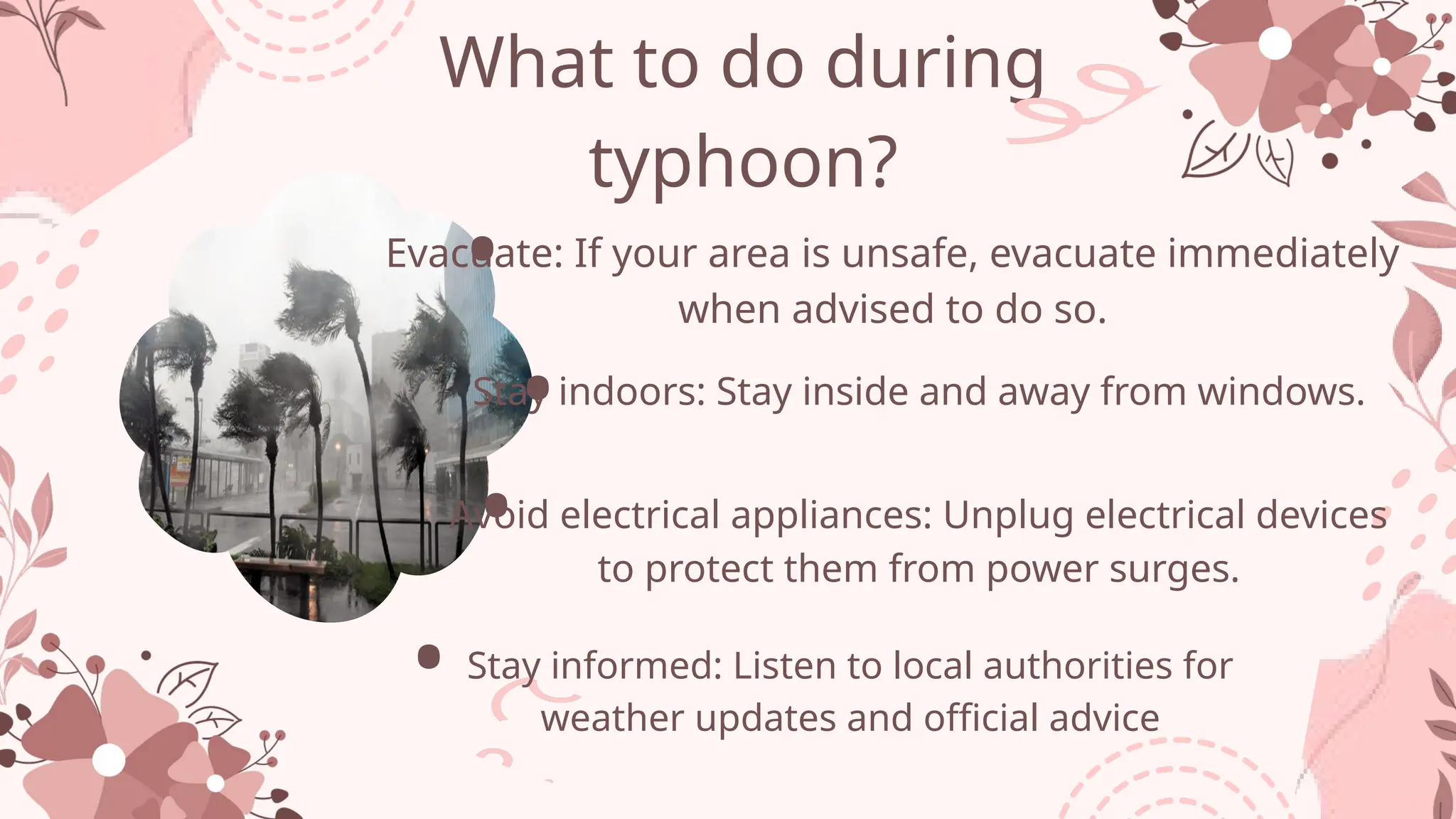 SafetyMeasuresBeforeDuringandAfterTyphoon | PPTX