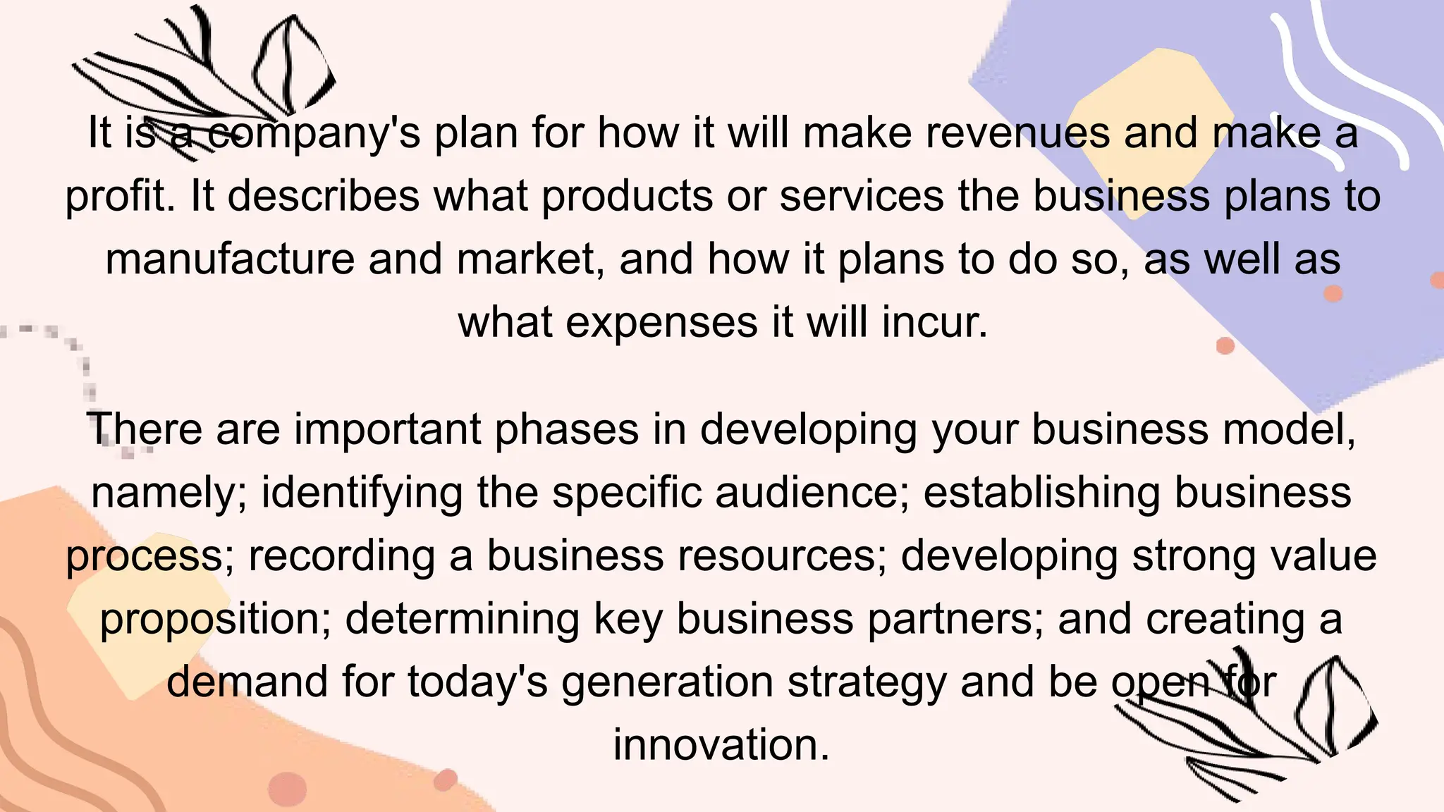 ENTREPRENEURSHIP: LESSON 6 BUSINESS MODEL | PPTX