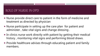 Role of nurse in medical surgical setting | PPTX