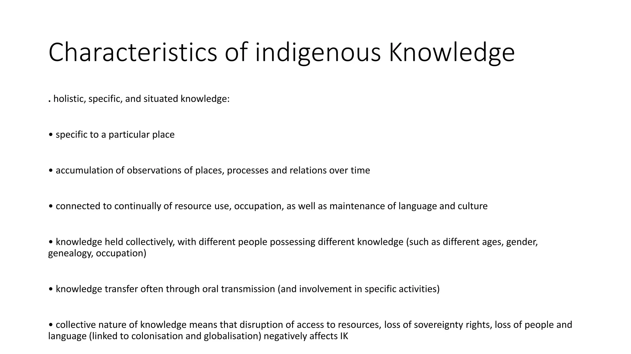 Role of Traditional Knowledge in The Conservation | PPTX