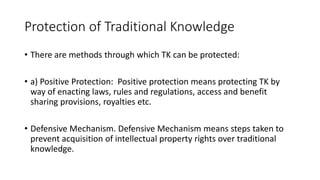 Role of Traditional Knowledge in The Conservation | PPTX