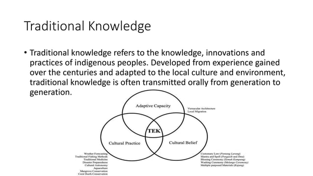 Role of Traditional Knowledge in The Conservation | PPTX | Environment ...