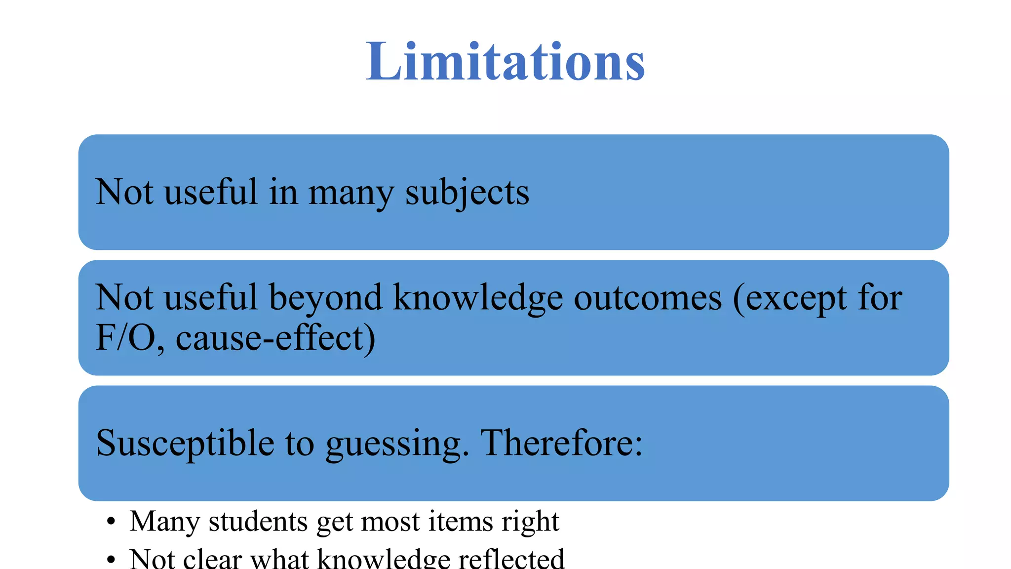 Comparison Between Objective Type Tests and Subjective Type tests ...