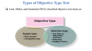 Comparison Between Objective Type Tests and Subjective Type tests. | PPTX