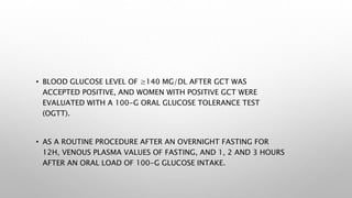 Gestational diabetes mellitus | PPT