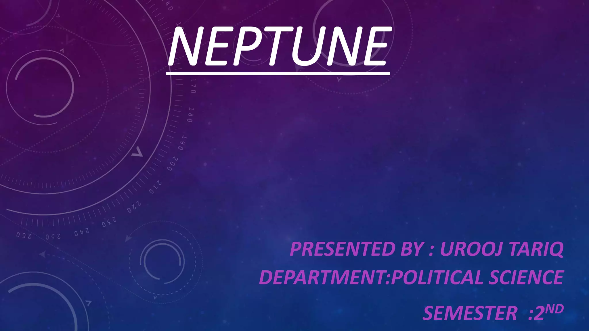 Neptune powerpoint presentation/ Neptune last planet | PPTX