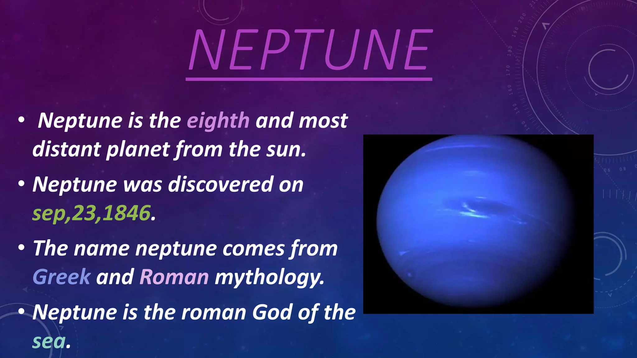 Neptune powerpoint presentation/ Neptune last planet | PPT