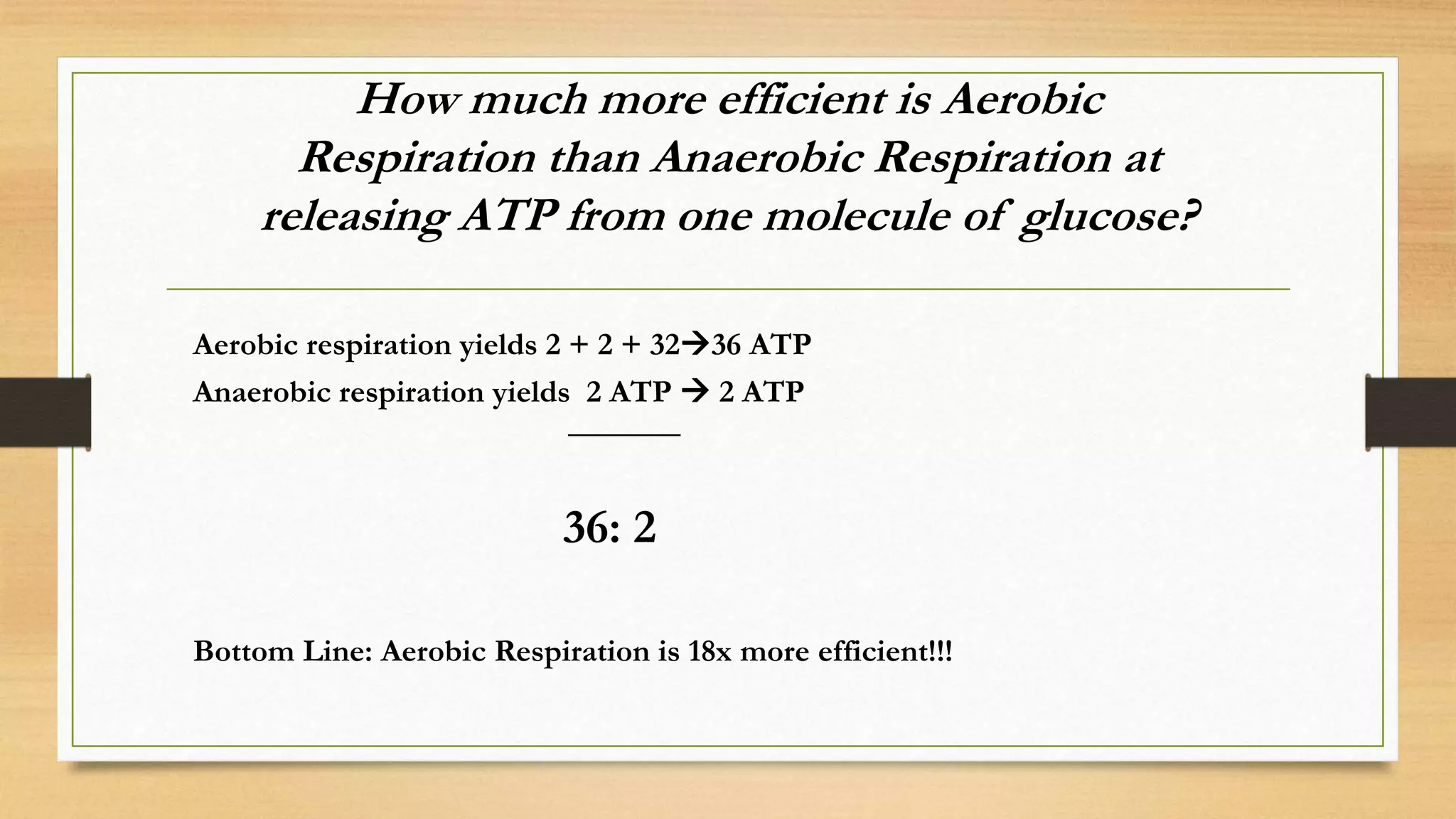 Aerobic and anaerobic respiration | PPTX