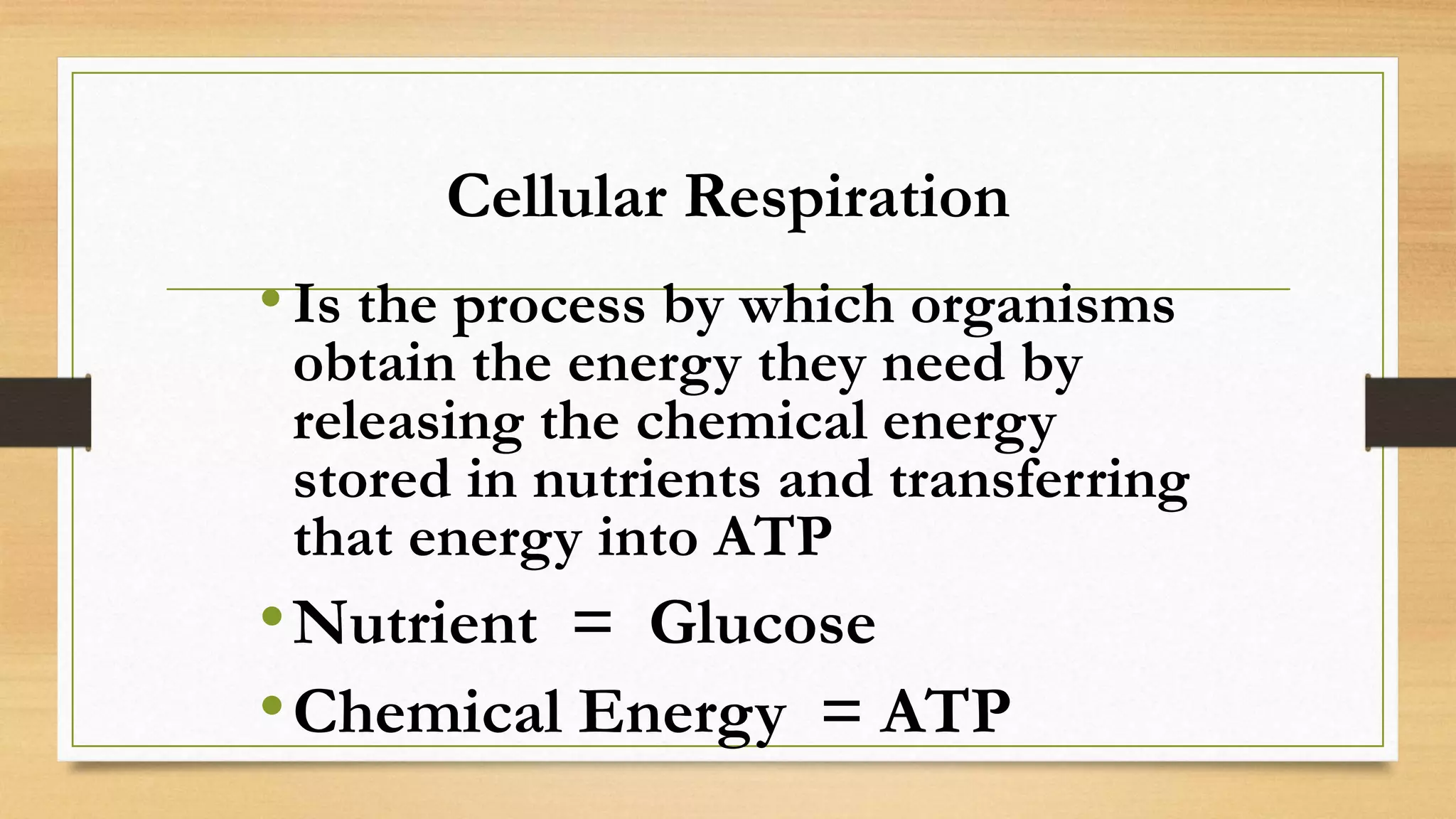 Aerobic and anaerobic respiration | PPTX