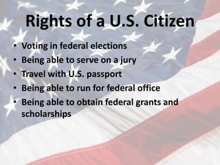 U.S. citizen powerpoint | PPTX