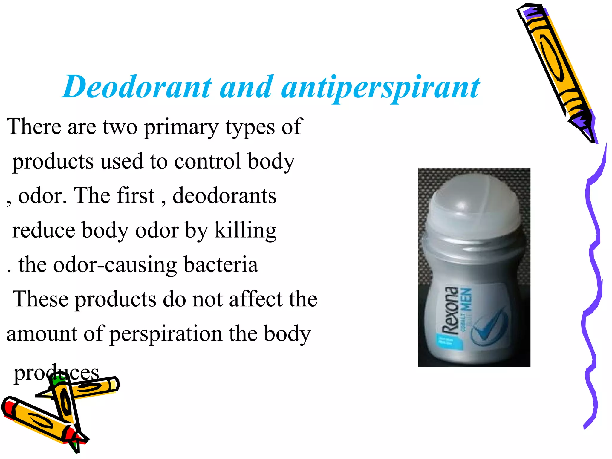 deodrants and antipersepirants | PPT