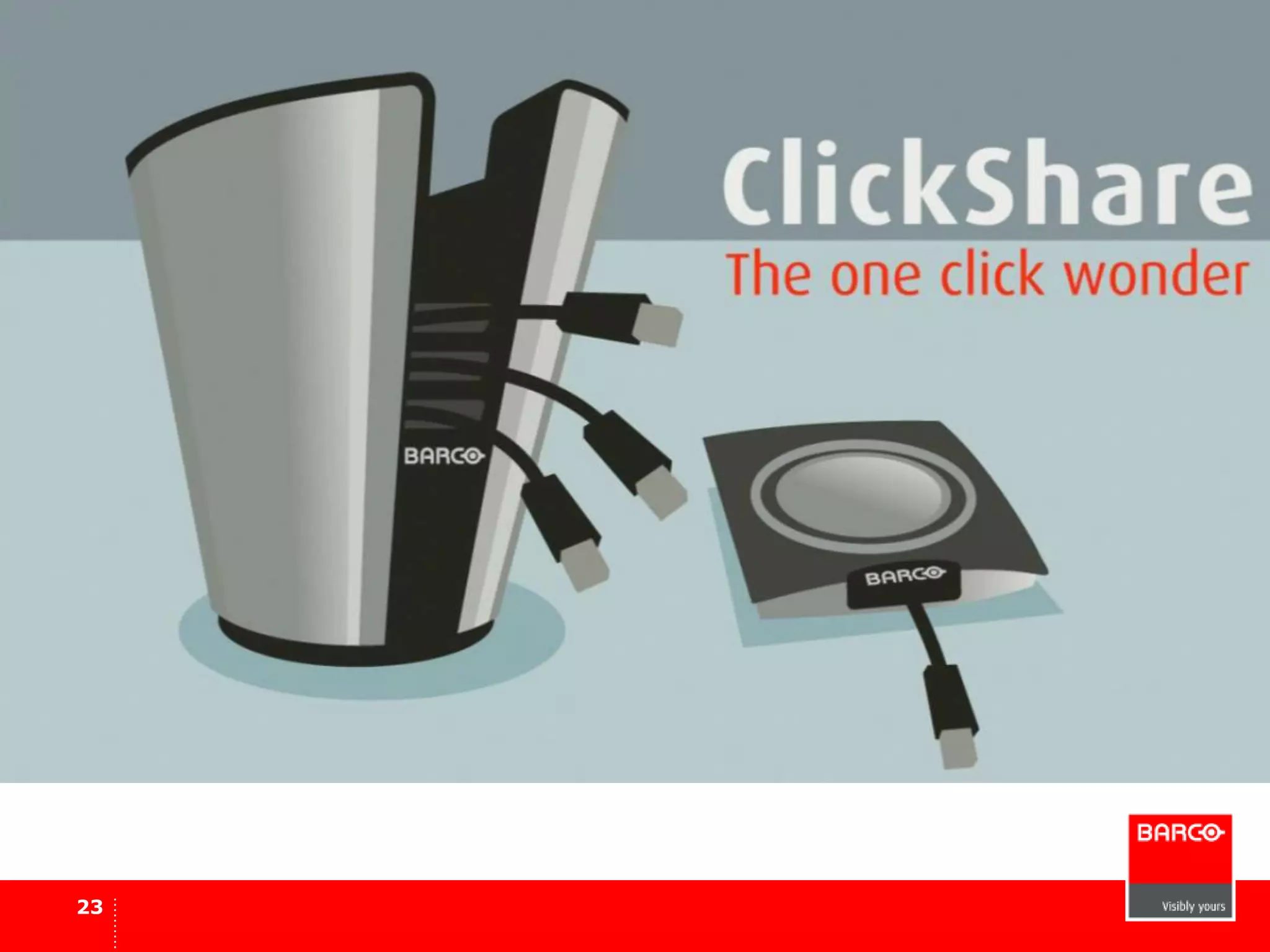 Discover ClickShare | PPTX | Web Conferencing | Computer Software and Applications