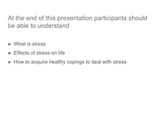STRESS MANAGEMENT | PPTX
