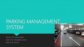 Online Parking Management System | PPTX