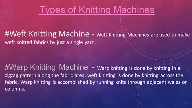 introduction knitting machine | PDF